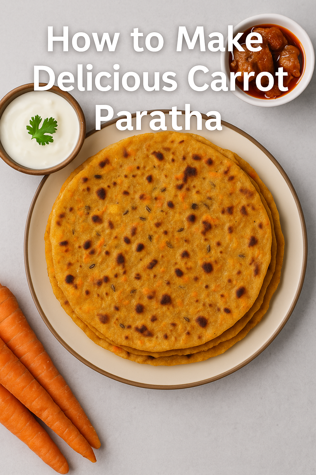 How to Make Carrot Paratha – Easy & Healthy Indian Flatbread Recipe ...