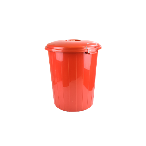 Buy 90 Litre Round Bin with Lid – Red| Heavy Duty Waste Bin ...