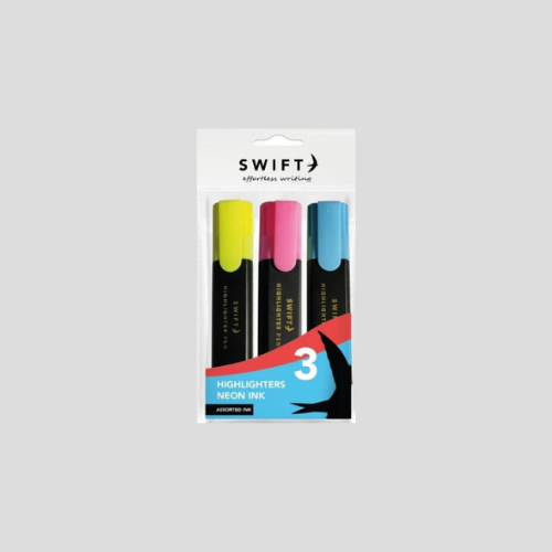 Assorted Highlighters Pack of 3 – Vibrant Colours for Bold Marking ...