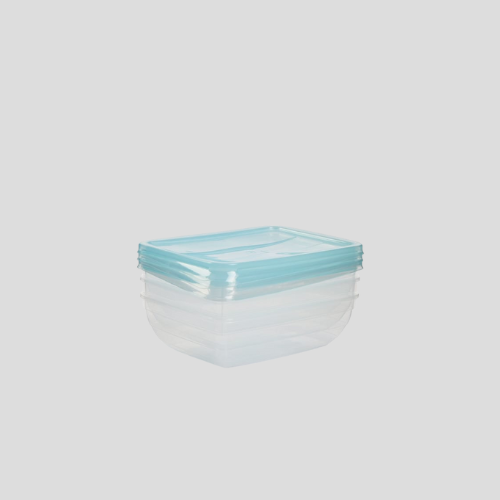 Blue 1L Food Storage Boxes - 3 Pack - India Grocery UK