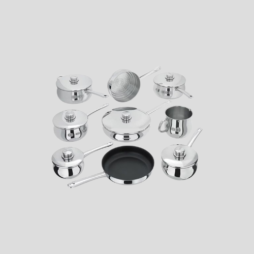 Stellar 1000 Classic 9-Piece Cookware Set – Premium Stainless Steel, I ...