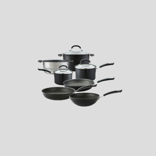 Circulon Total Non-Stick 7-Piece Cookware Set – Saucepan, Frying Pan ...