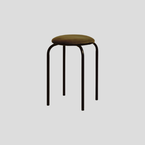 Home Velvet Stacking Stool - Elegant Black Stool for Easy Storage - On ...