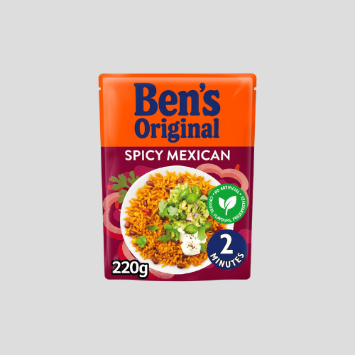 Ben's Original Spicy Mexican Microwave Rice 220g - Quick & Flavorful ...