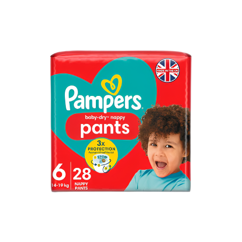 Buy Pampers Baby-Dry Nappy Pants Size 6 – 28 Pack | IndianGroceryUK ...