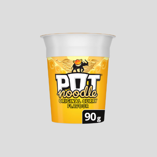 Pot Noodle Original Curry Instant Noodles 90g - Quick & Flavorful Meal ...