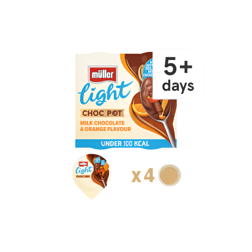 Buy Müller Light Choc Pot Chocolate Orange Dessert 4x80g | Low-Fat ...